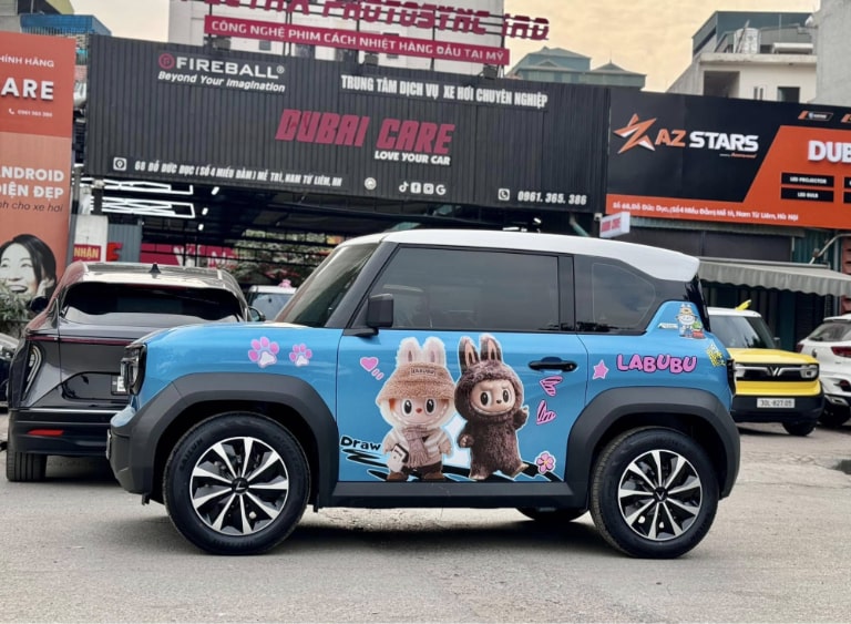 Top 5 mẫu tem dán Labubu VF3 dễ thương hút mắt, hợp xu hướng - 97carworkshop